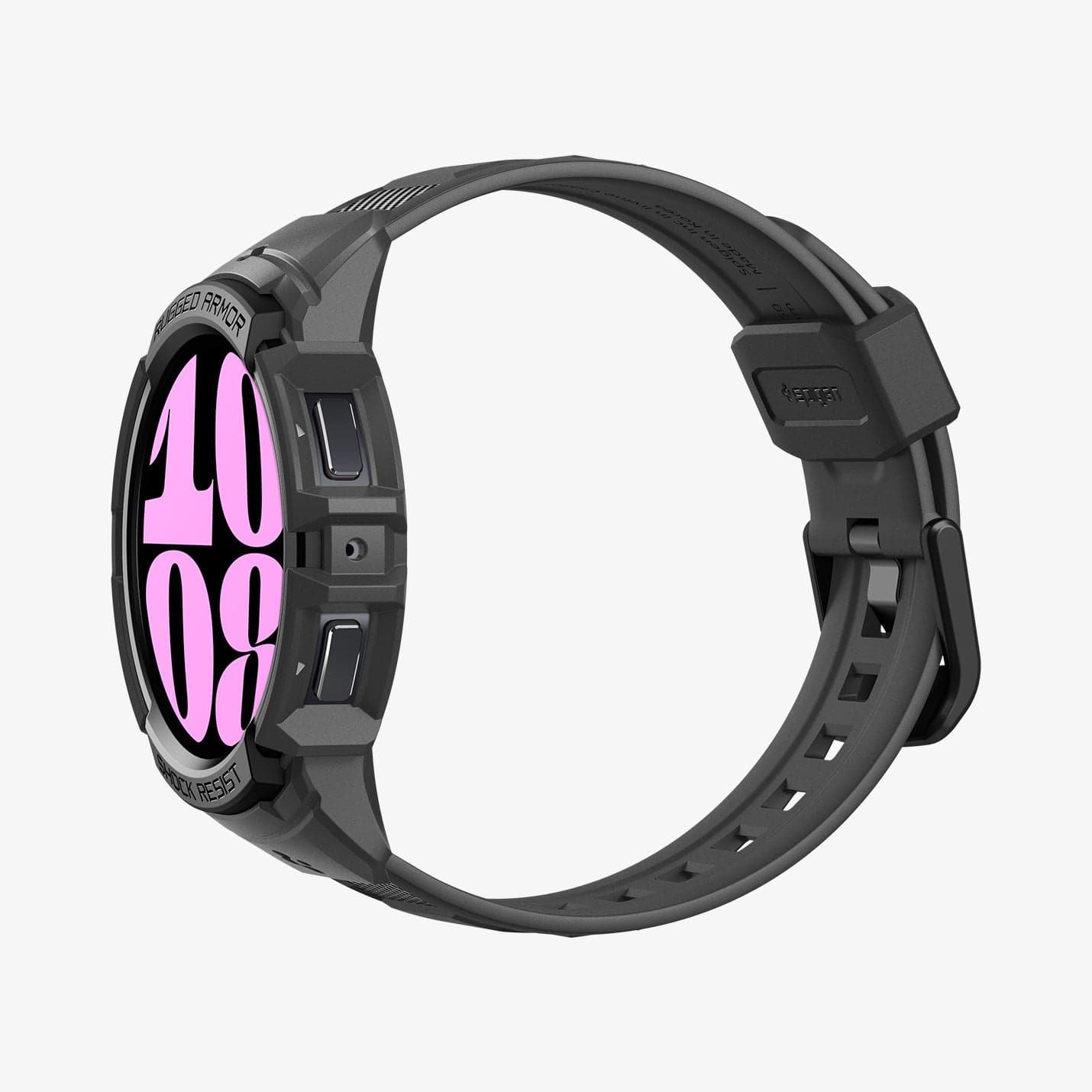 Galaxy Watch 6 (40mm) ile Uyumlu Kılıf, Spigen Rugged Armor Pro Black ...
