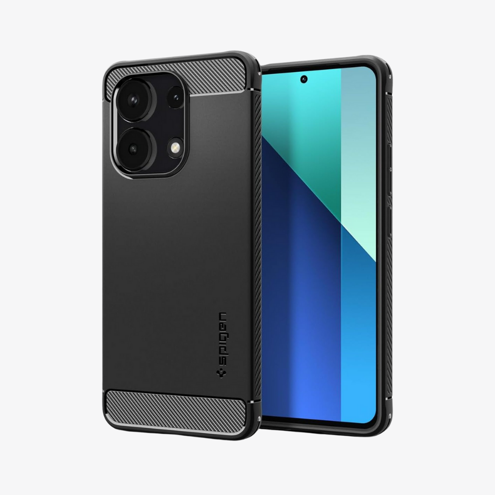 Spigen Xiaomi Redmi Note 13 Kılıf Rugged Armor Matte Black - Spigen