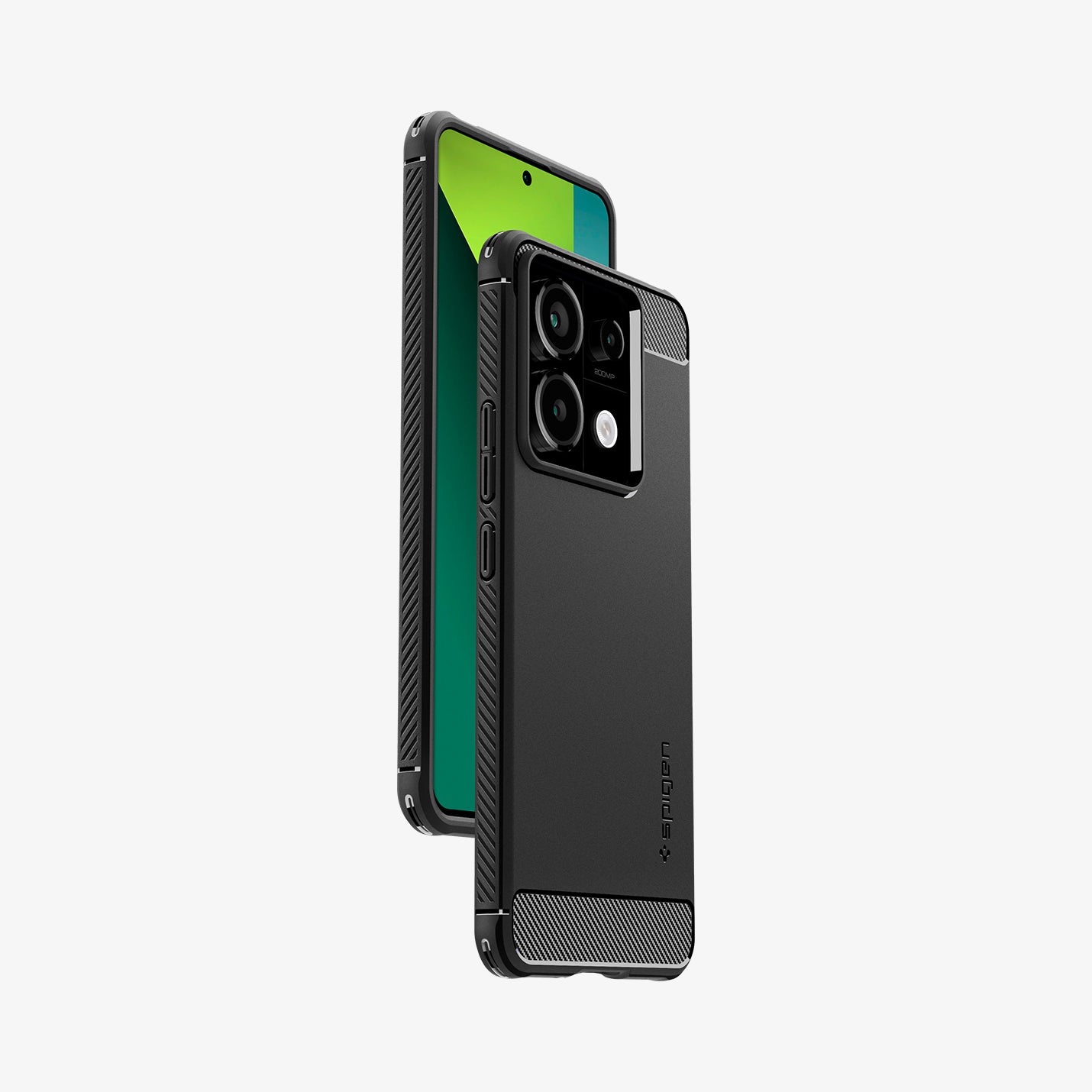 Spigen Xiaomi Redmi Note 13 Pro 5G / POCO X6 5G Kılıf Rugged Armor Black - Spigen