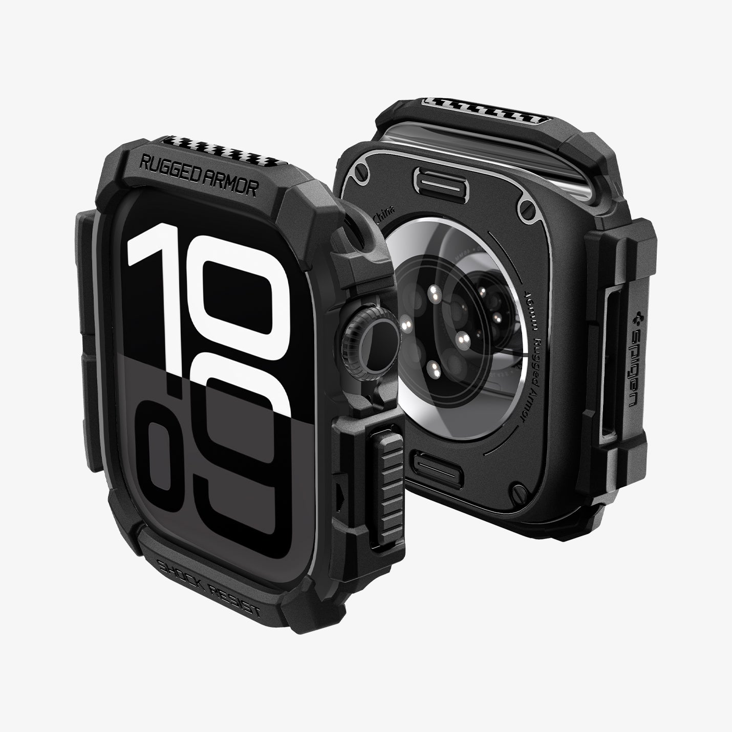 Spigen Apple Watch 46mm Seri 11/10 ile uyumlu Kılıf Rugged Armor Matte ...