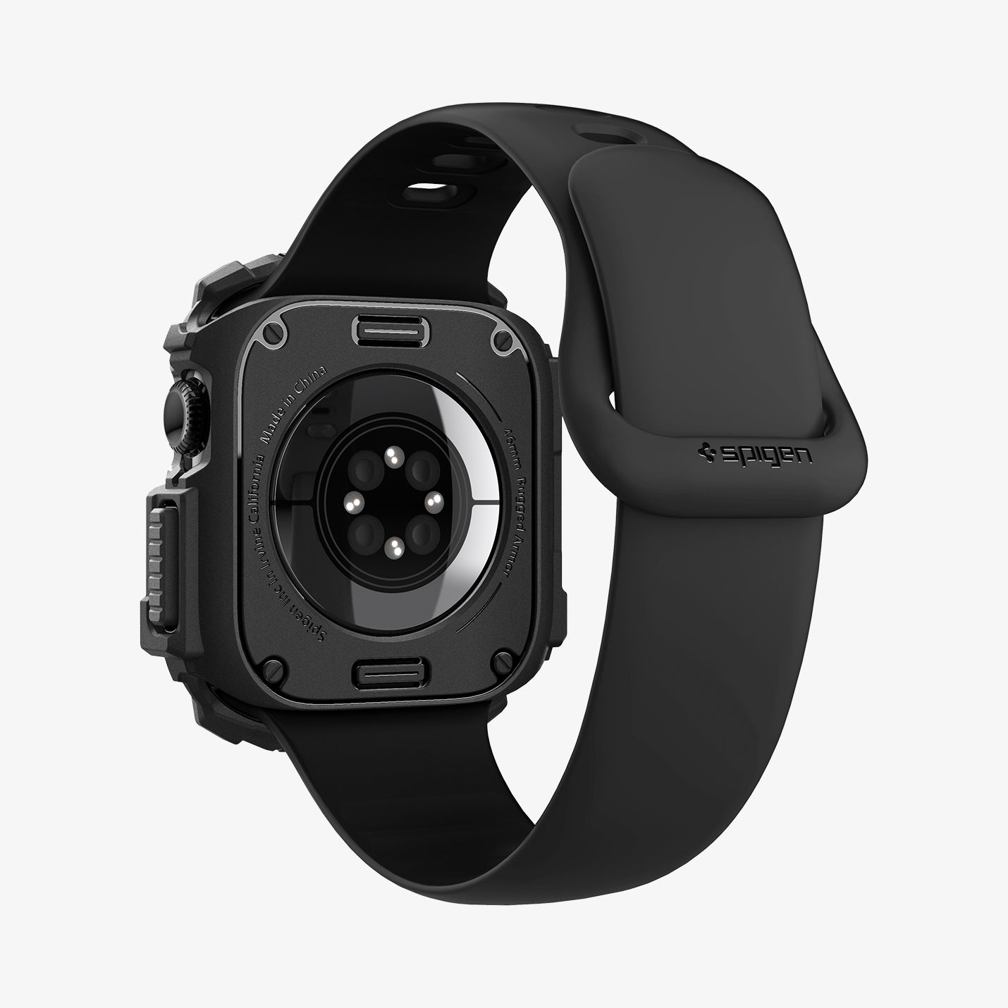 Spigen Apple Watch 46mm Seri 11/10 ile uyumlu Kılıf Rugged Armor Matte ...